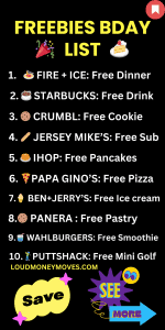 Birthday Freebies Boston 2025 | (Updated!) Score FREE Food - Loud Money ...