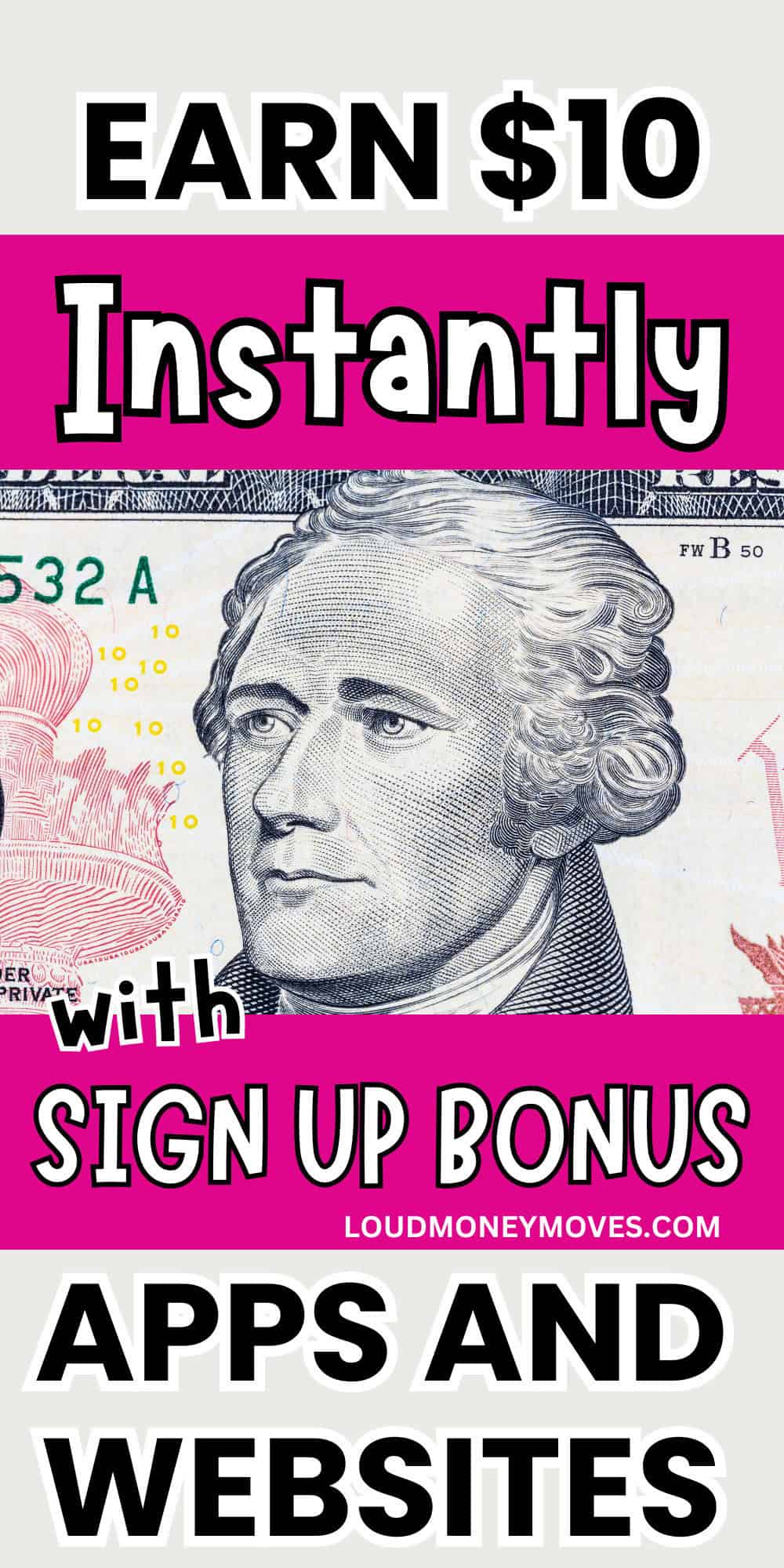 Free $10 Instantly With $10 Sign Up Bonus Apps And Websites - Loud ...