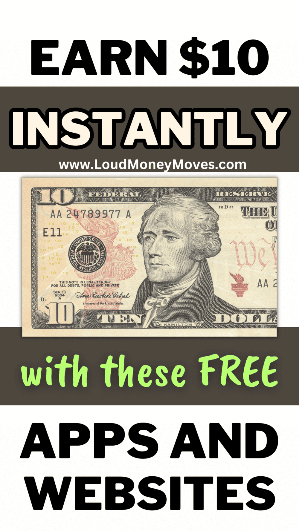 Free $10 Instantly With $10 Sign Up Bonus Apps And Websites - Loud ...