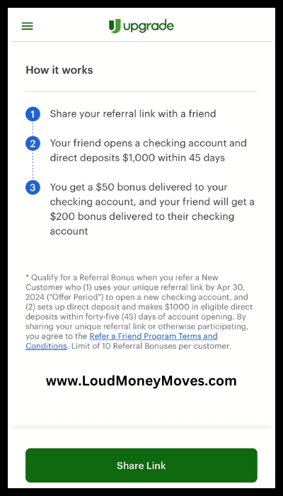 Upgrade Rewards Checking Plus $200 Referral Bonus | Complete Guide ...