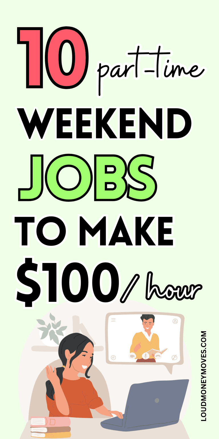 10 Best Part Time Weekend Jobs (High Paying) - Loud Money Moves