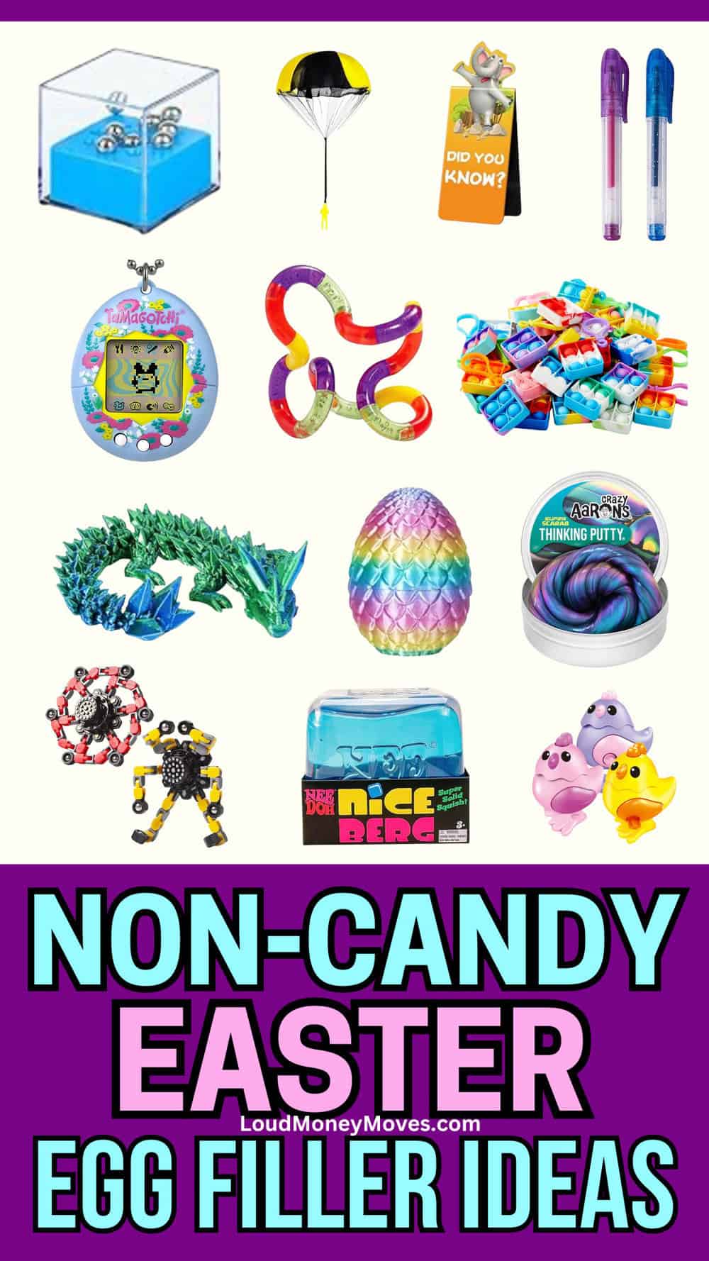 100 Non-Candy Easter Egg Fillers By Age For Kids, Tweens & Teens - Loud ...