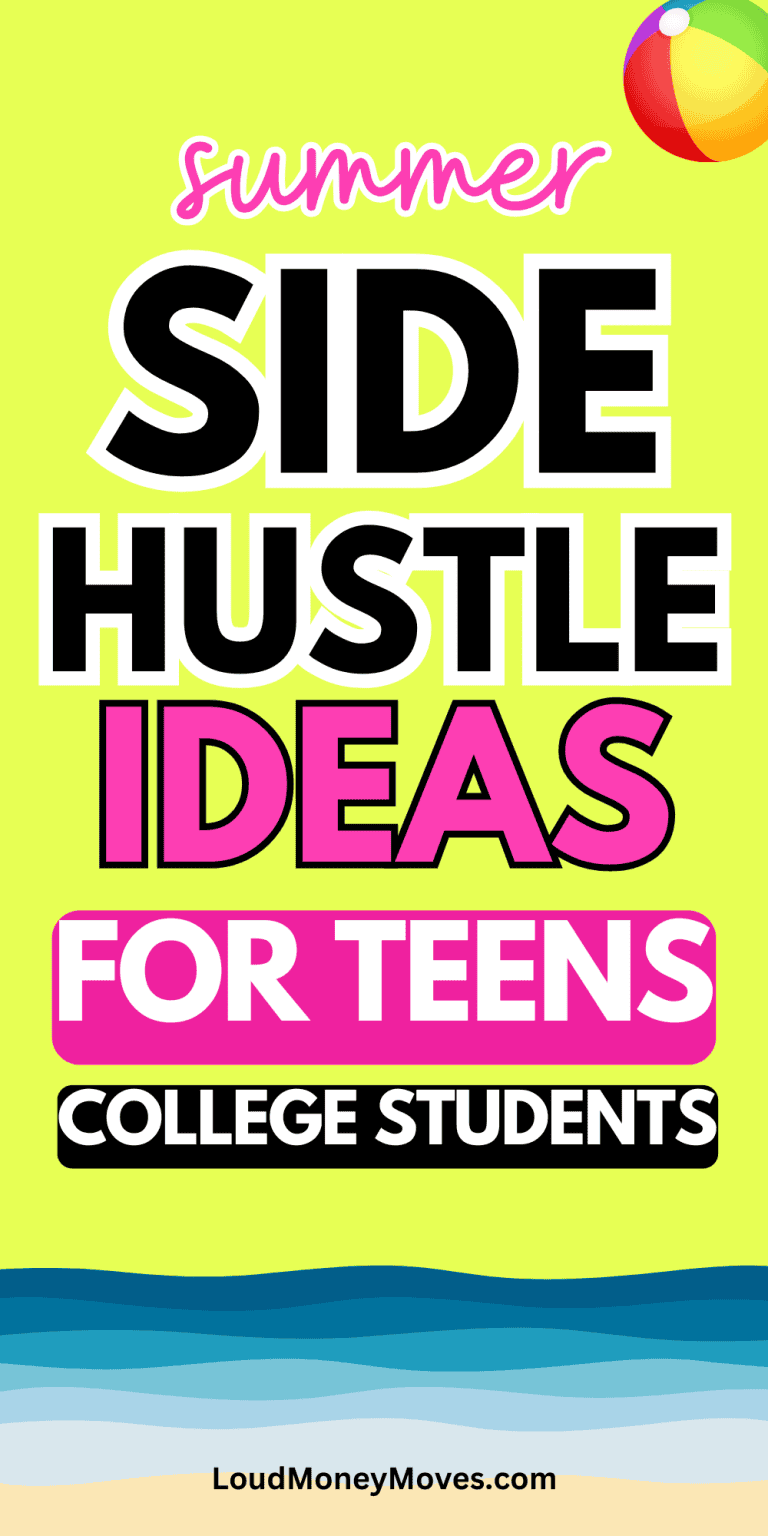 Summer Side Hustles For College Students And Teens That Pay Well - Loud ...