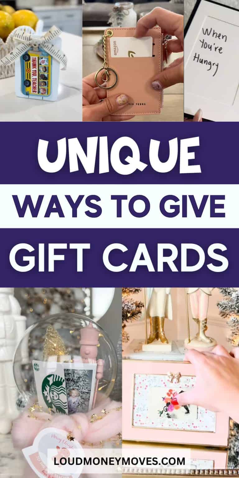 11 Creative Ways To Give Gift Cards That People Will Love - Loud Money ...
